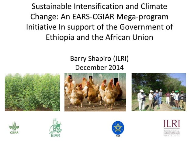 Sustainable intensification and climate change: An EARS-CGIAR Mega ...