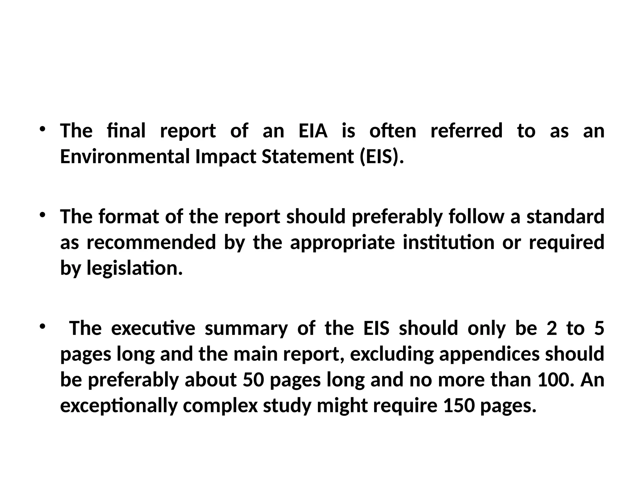 environmental impact assessment report report | PPT