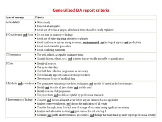 environmental impact assessment report report | PPT