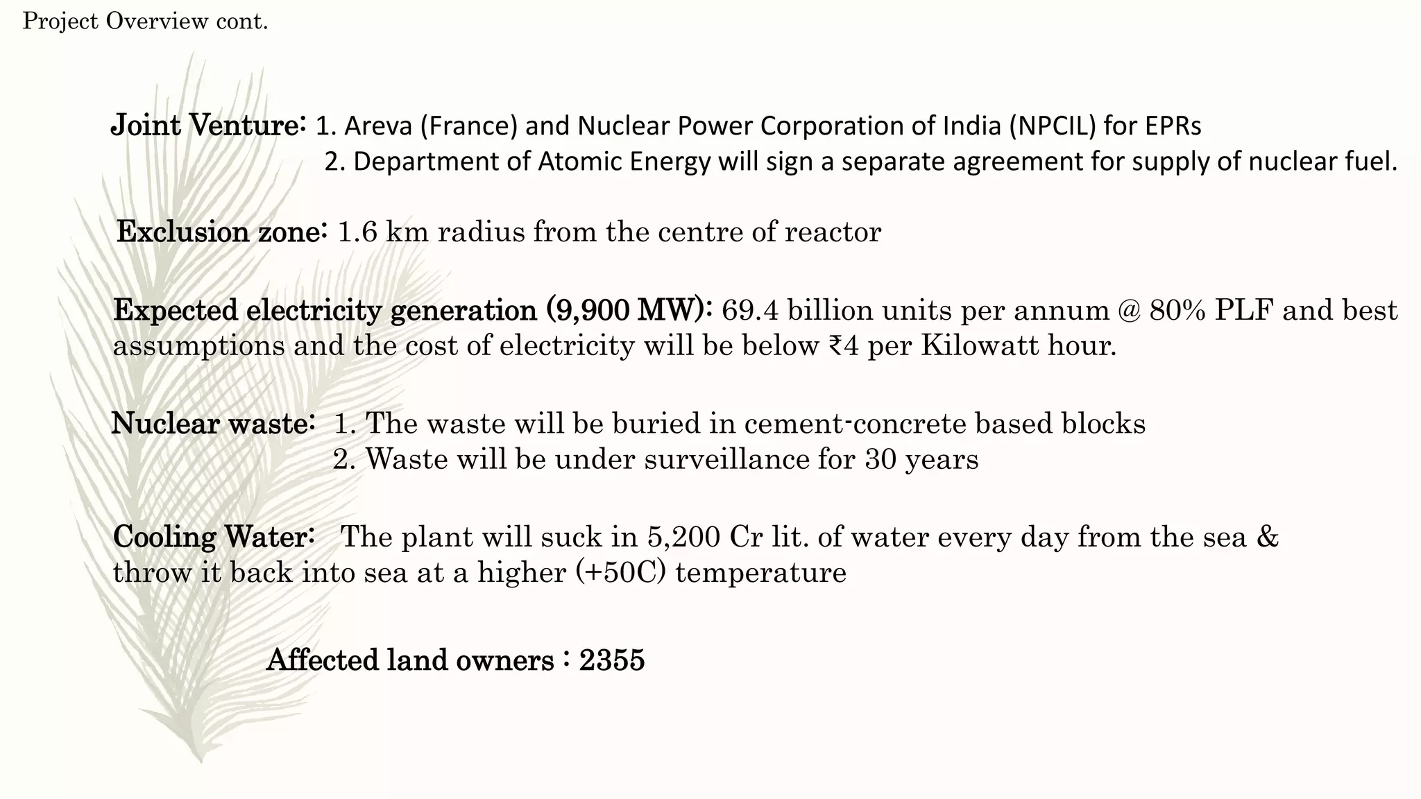 EIA report on jaitapur nuclear power plant | PPTX
