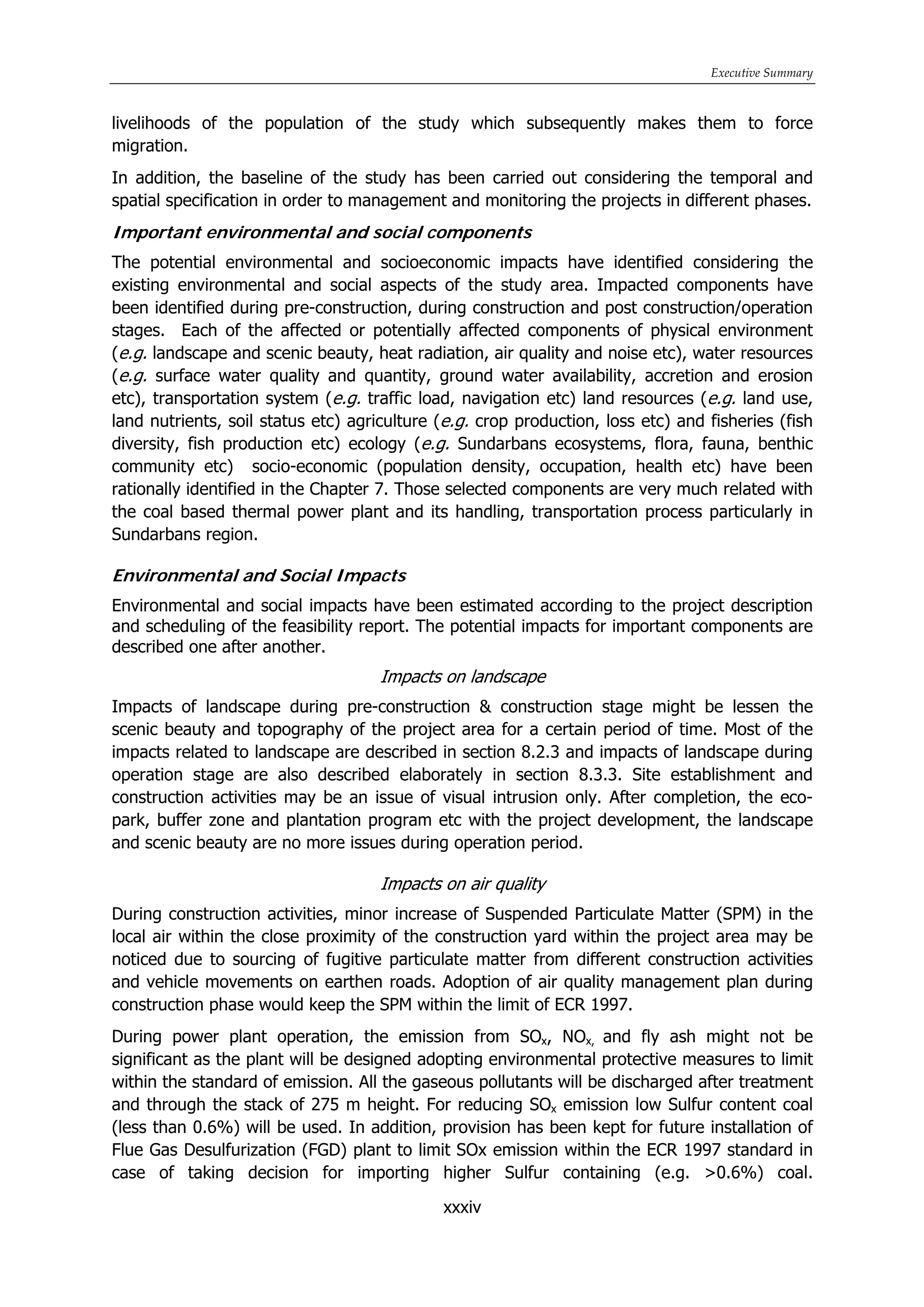 Environmental Impact Assessment (EIA) report on Rampal 1320MW coal ...