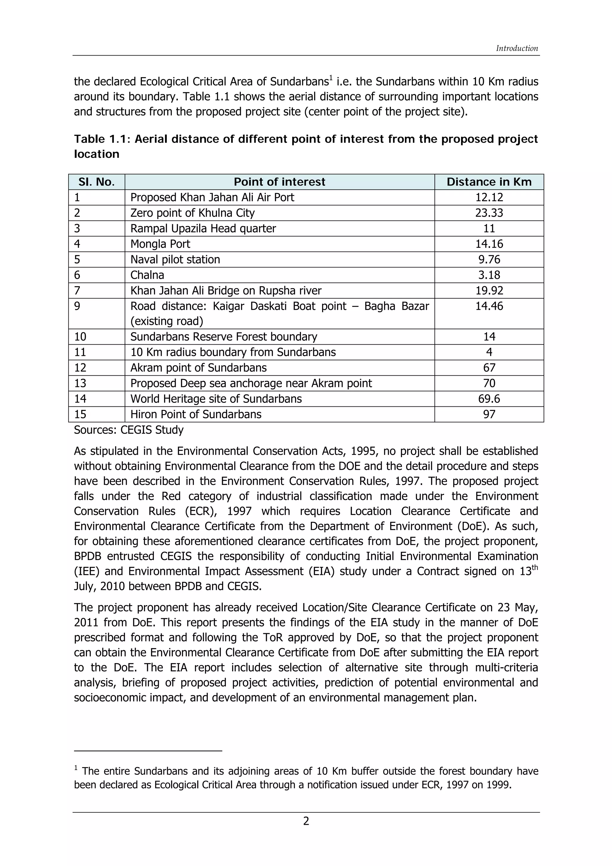 Environmental Impact Assessment (EIA) report on Rampal 1320MW coal ...