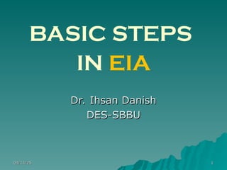 Different Steps in EIA Process of Environment | PPT