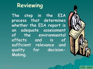 Different Steps in EIA Process of Environment | PPT