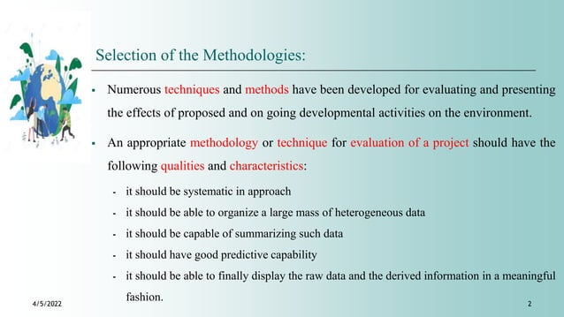 EIA TECHNIQUES.pptx | Environment | Science