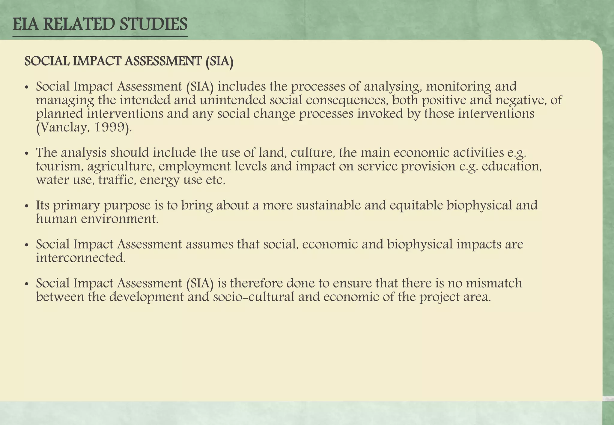 Environmental Impact Assessment(EIA) | PPSX
