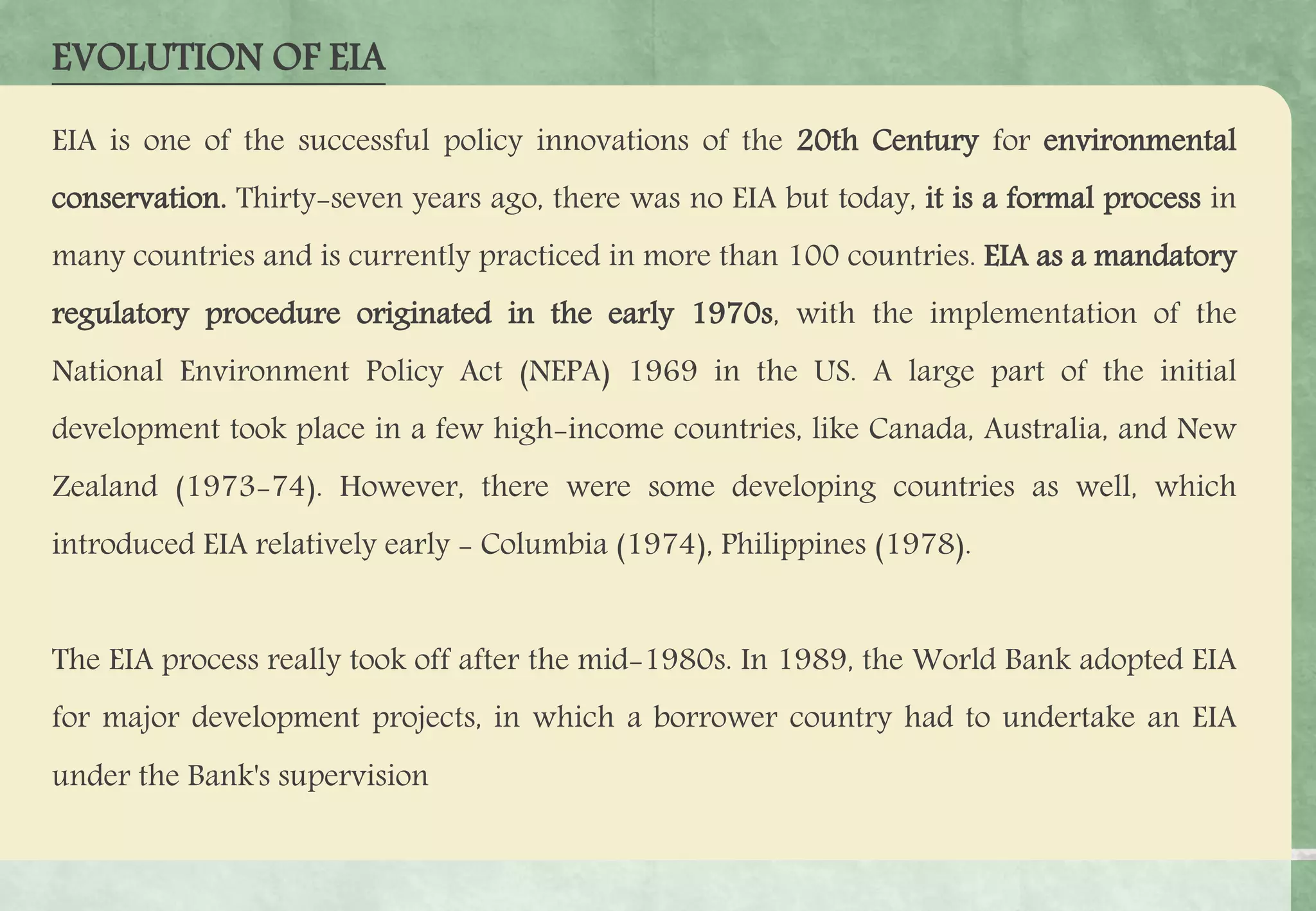 Environmental Impact Assessment(EIA) | PPSX