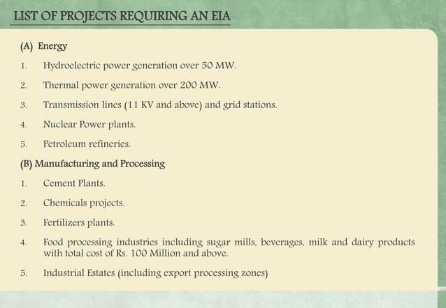 Environmental Impact Assessment(EIA) | PPSX | Environmental Services ...
