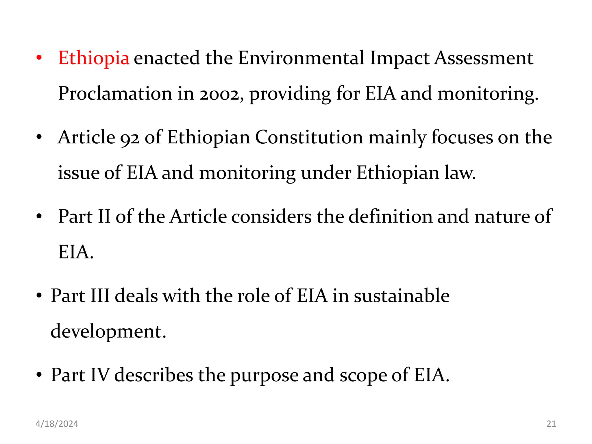 Environmental and Social Impact Assessment | PPTX