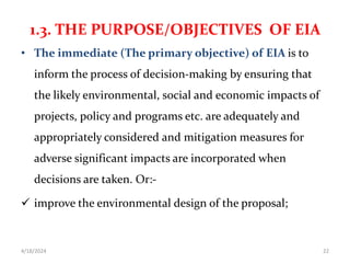Environmental and Social Impact Assessment | PPTX