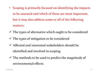 Environmental and Social Impact Assessment | PPTX