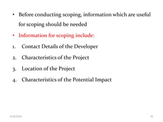 Environmental and Social Impact Assessment | PPTX