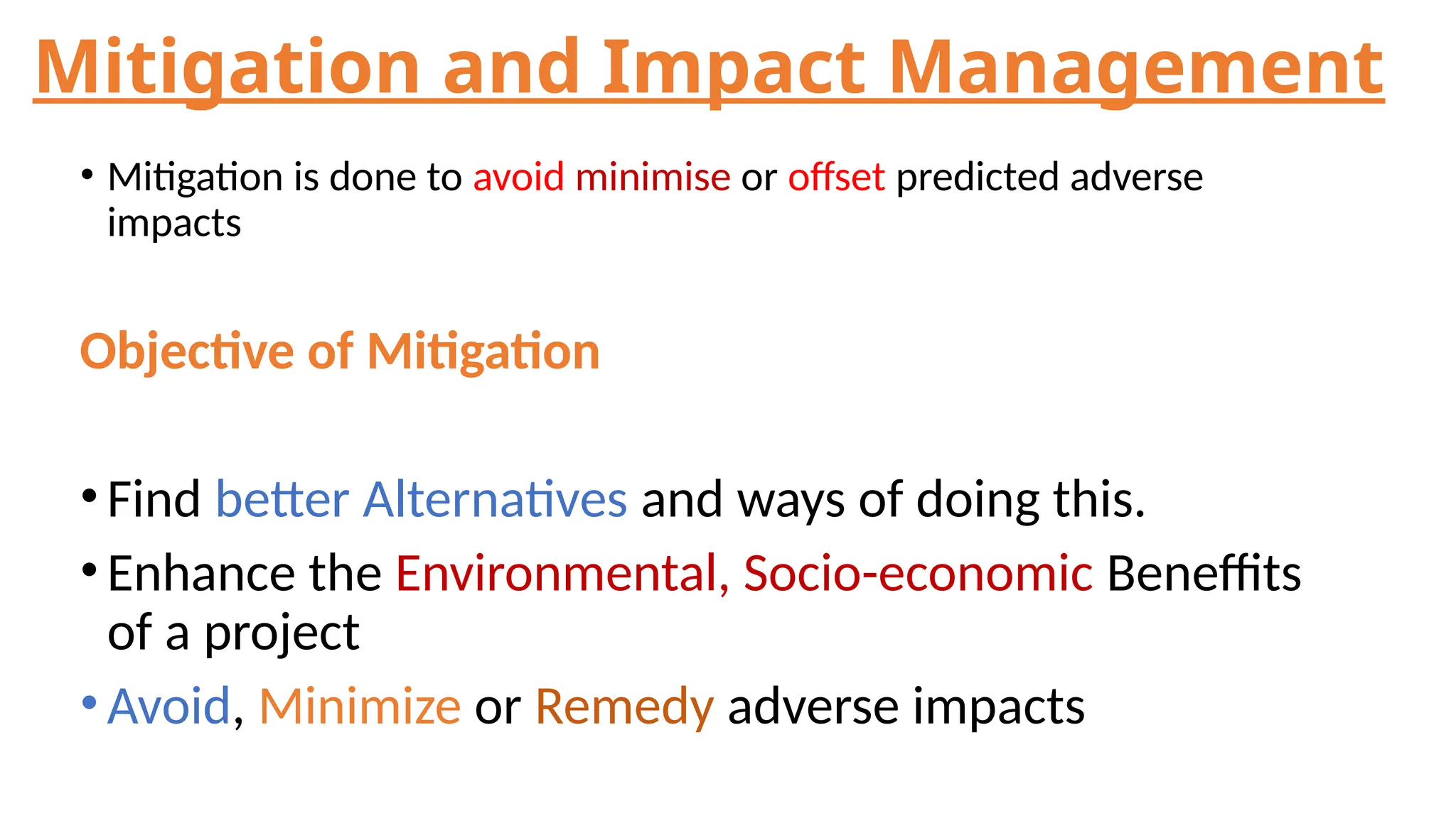 Environmental impact assessment : baseline data generation | PPTX