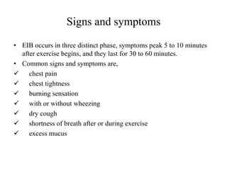 EXERCISE INDUCED BRONCHIAL OBSTRUCTION | PPTX