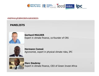 How banks assess climate risks and integrate them into credit risk ...