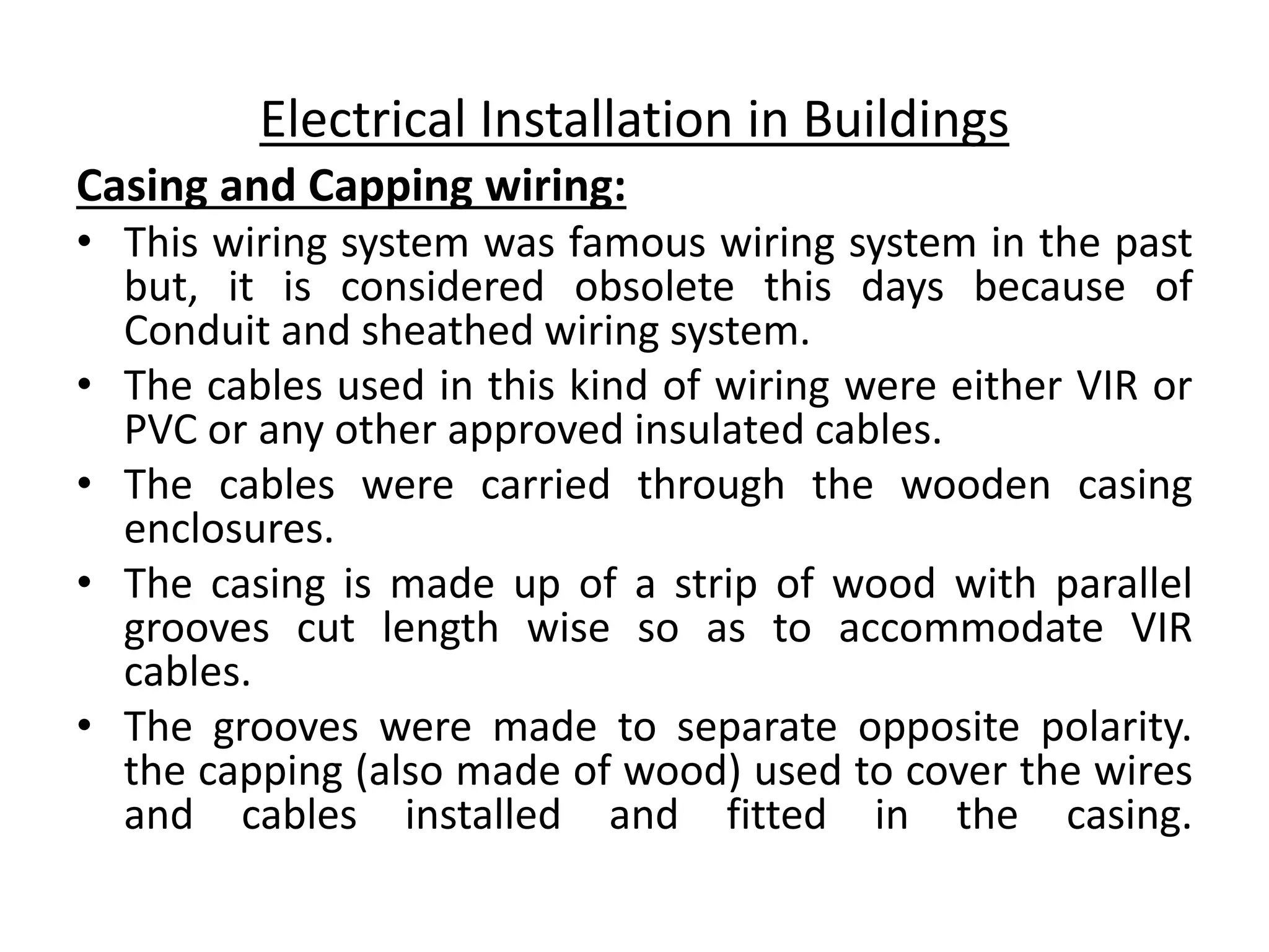 Electrical Installation in Buildings | PPTX