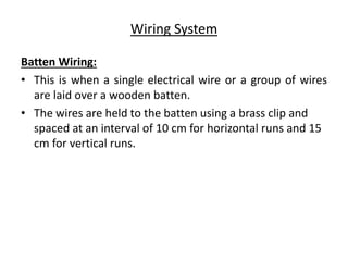 Electrical Installation in Buildings | PPTX