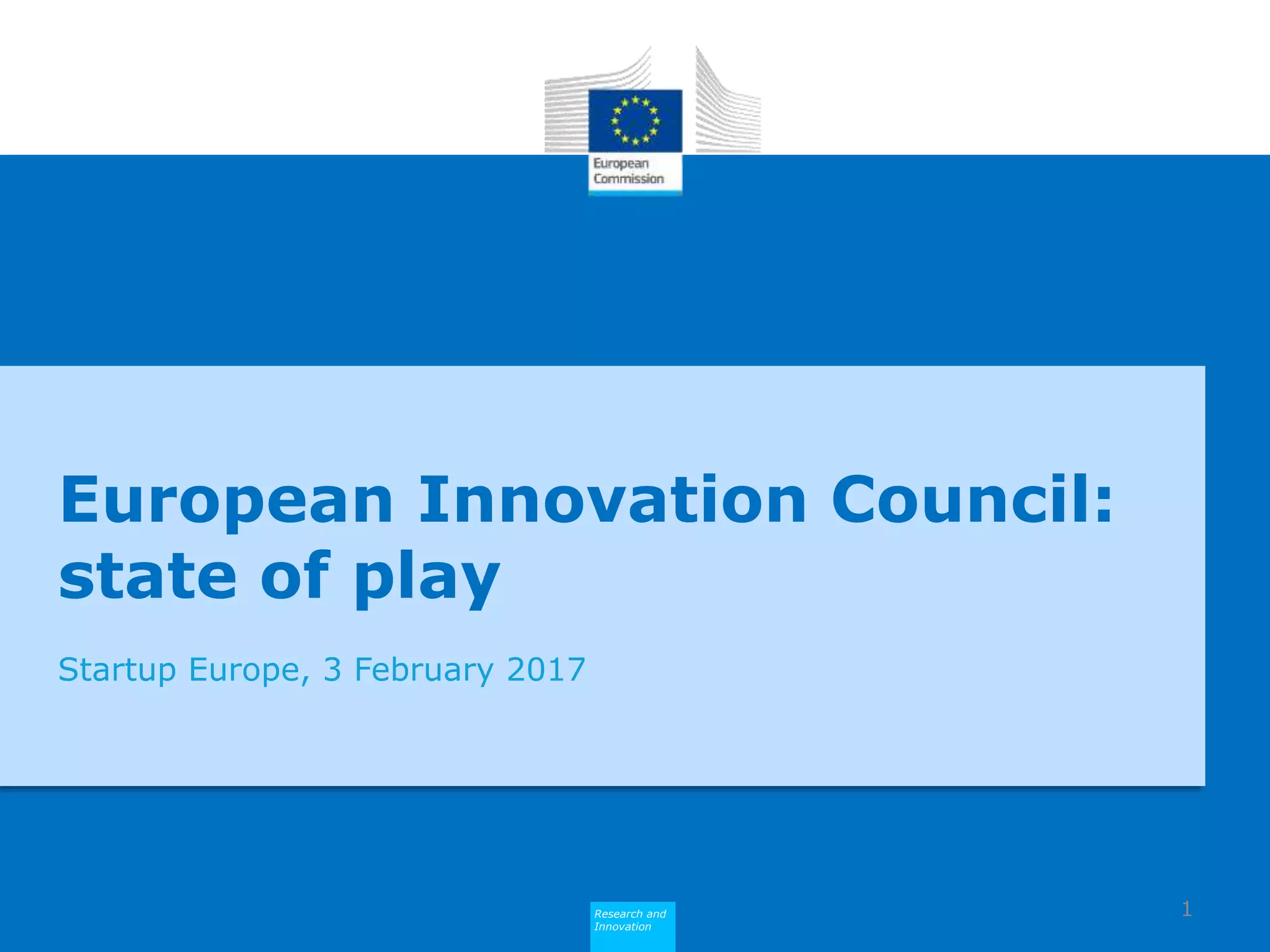 European Innovation Council | PPTX