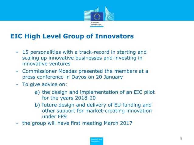 European Innovation Council | PPTX | Business | Business and Finance