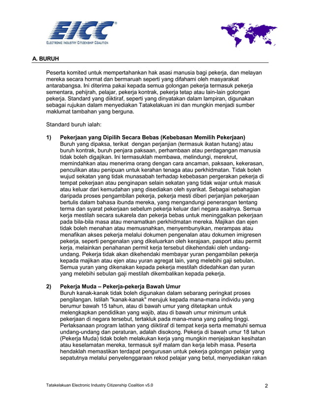 Eicc codeof conduct5_malay | PDF