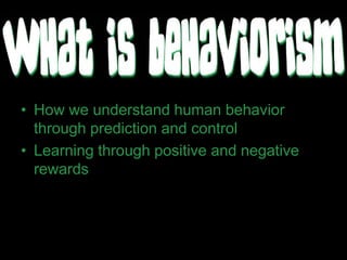 Eichberg behaviorism | PPTX