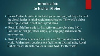 Eicher motar | PPTX