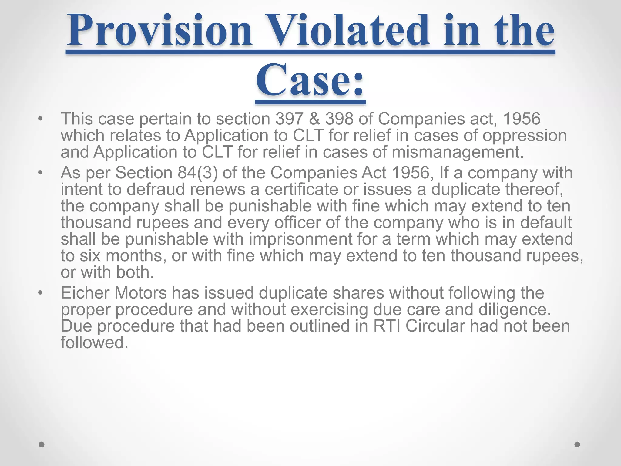 Eicher Motors vs Adesh Kaur - Mehta & Mehta | PPTX