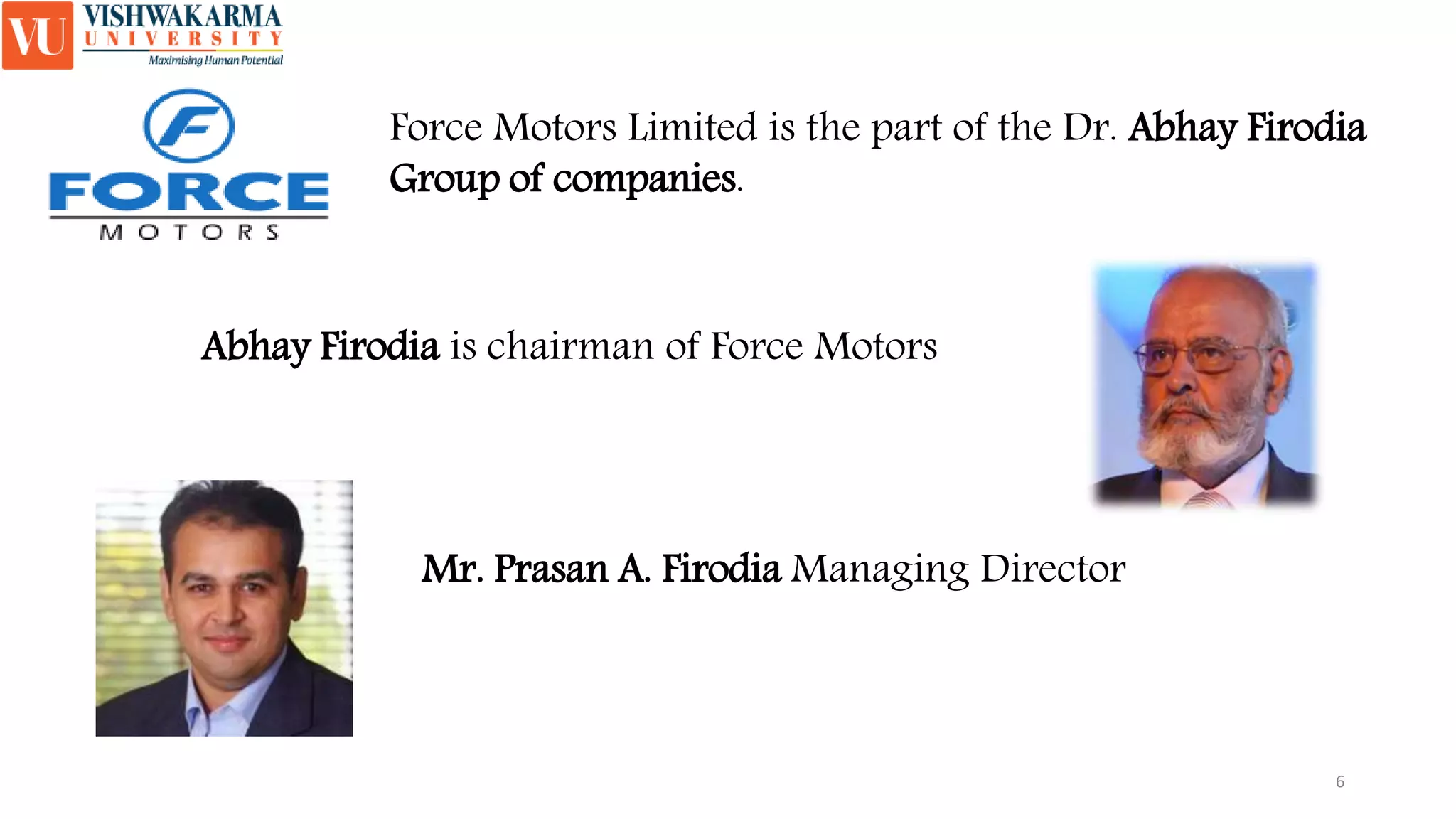 Eichers motors vs force motors | PPTX