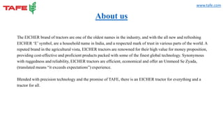 Eicher tractor | PPTX