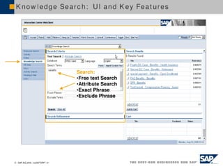 SAP Employee Interaction Centre | PDF