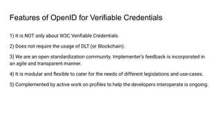 How to Build Interoperable Decentralized Identity Systems with OpenID for Verifiable Credentials ...