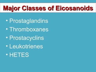 Pharmacology of Eicosanoid | PPT