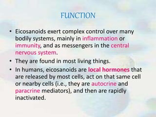 Eicosanoids | PPTX