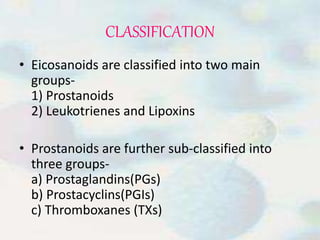 Eicosanoids | PPTX