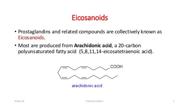 Eicosanoids- Chemistry and function Eicosanoids- Chemistry and function