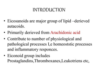 Eicosanoids in skin inflammation | PPT
