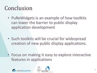 PuReWidgets presentation at EICS 2012 | PPT
