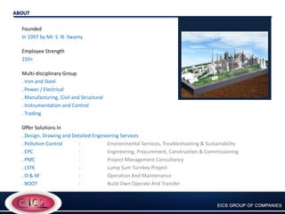 Eics group of companies profile | PDF