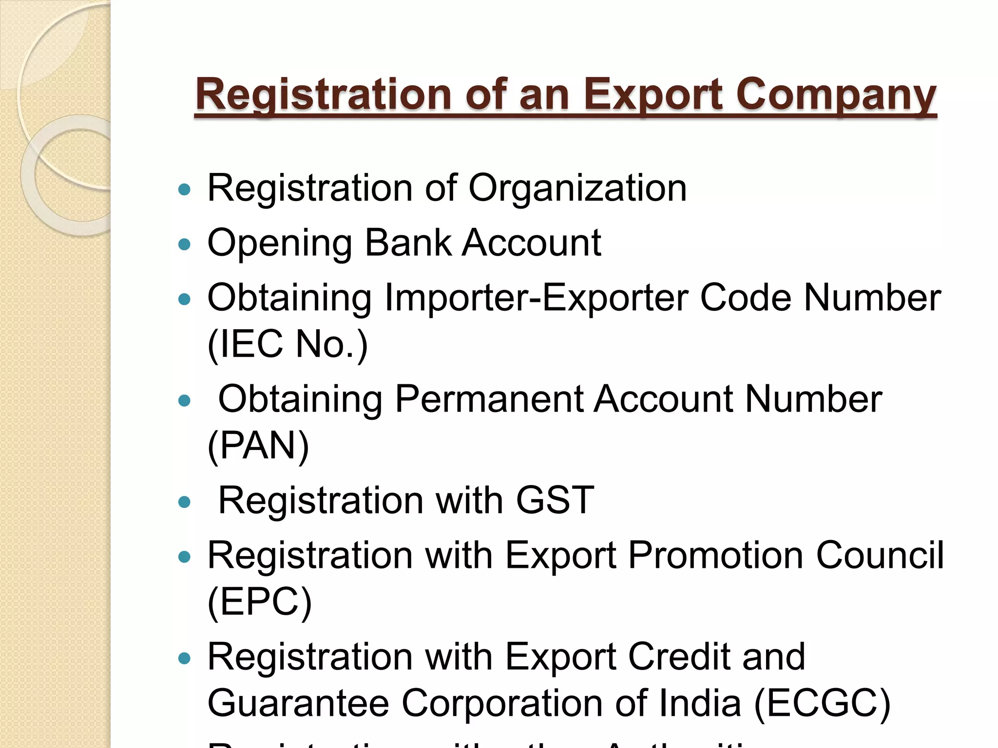 Introduction to Exports | PPTX