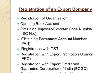 Introduction to Exports | PPTX