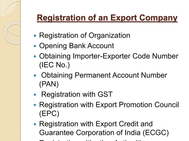 Introduction to Exports | PPT