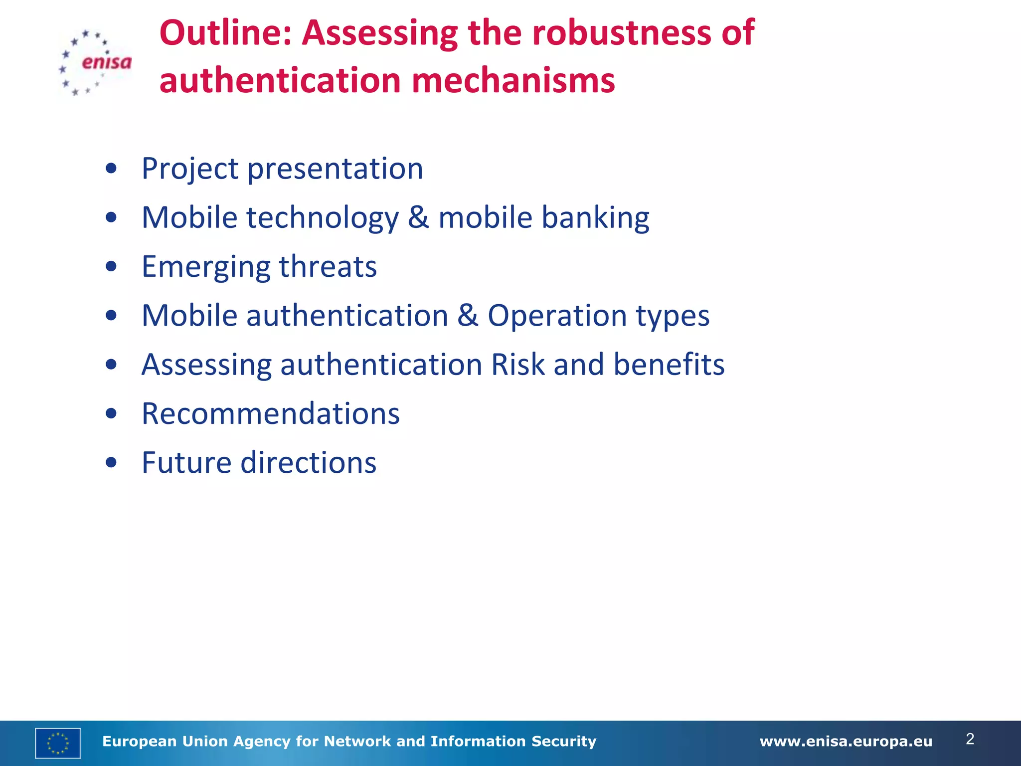 eID Authentication mechanisms for eFinance and ePayment services | PPT