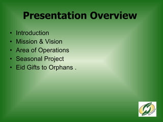 Eid gift to orphans | PPT