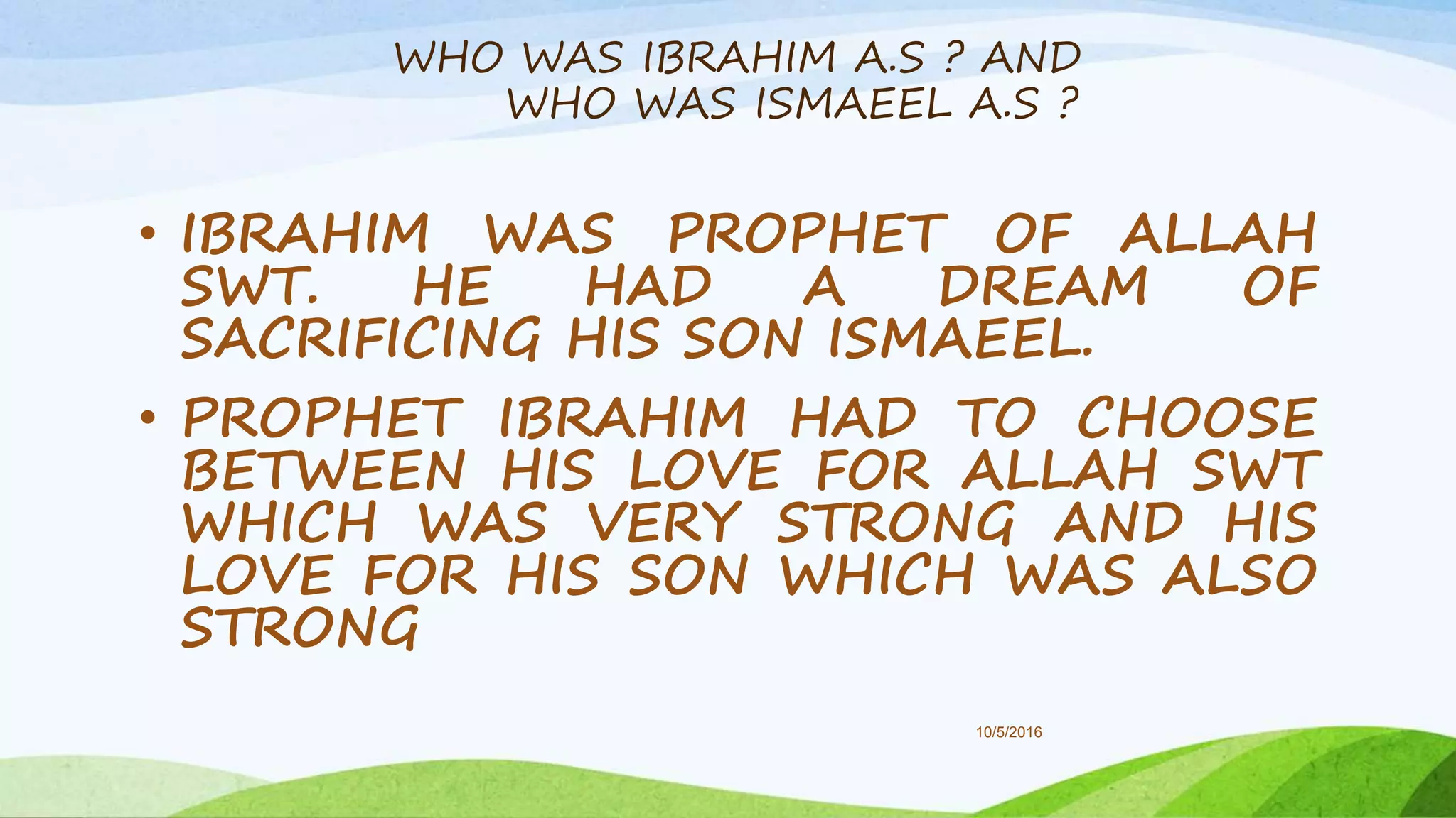 Eid ul adha power point | PPTX