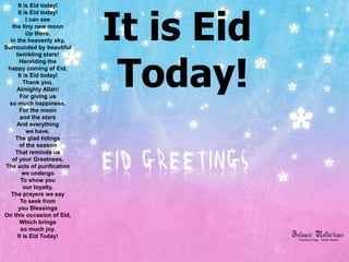 Eid Wishes and Greetings | PPTX