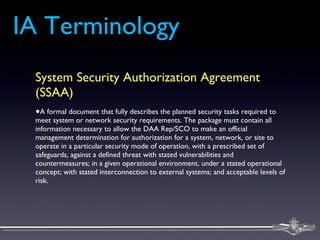 Eidws 107 information assurance | PPT