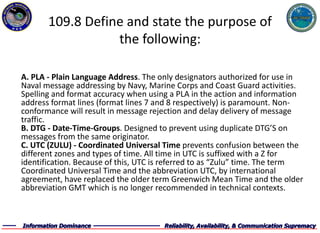 Eidws 109 communications | PPT
