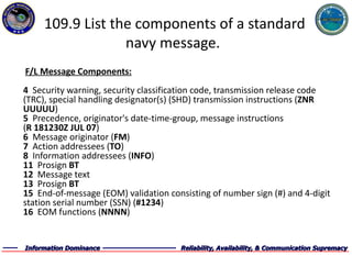 Eidws 109 communications | PPT