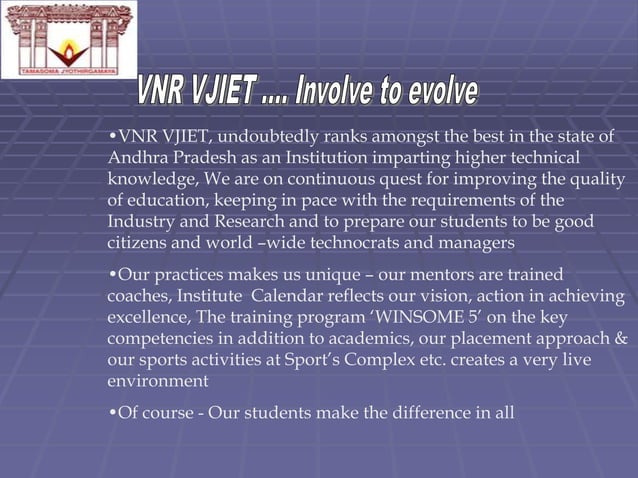 EIE presentation for department of electronics | PPT | Technology & Computing