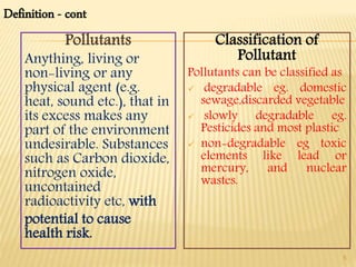 Pollution and it's Effects on Human Health | PPTX